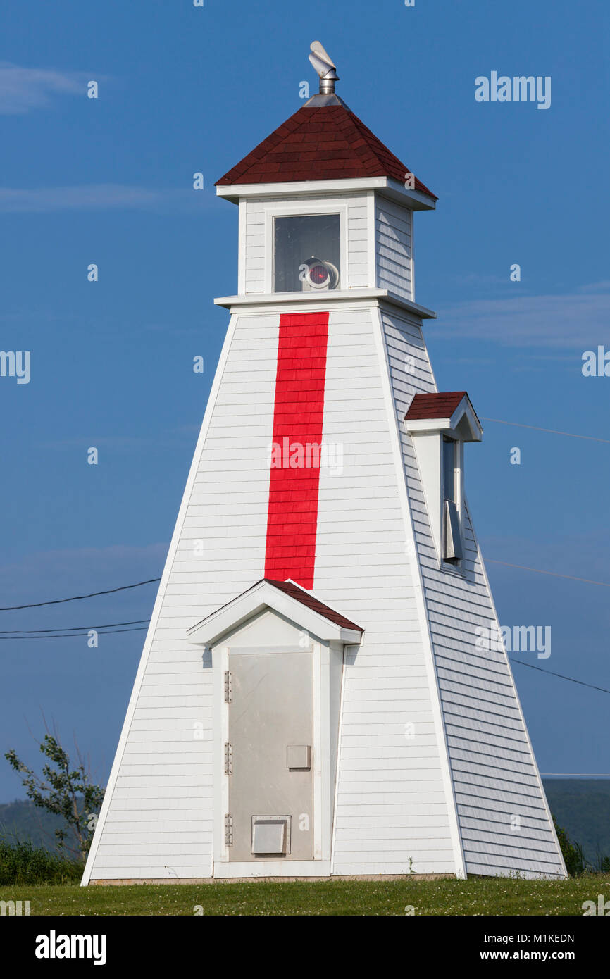 Caveau Point Range Rear Lighthouse. Cheticamp, Nova Scotia, Canada ...
