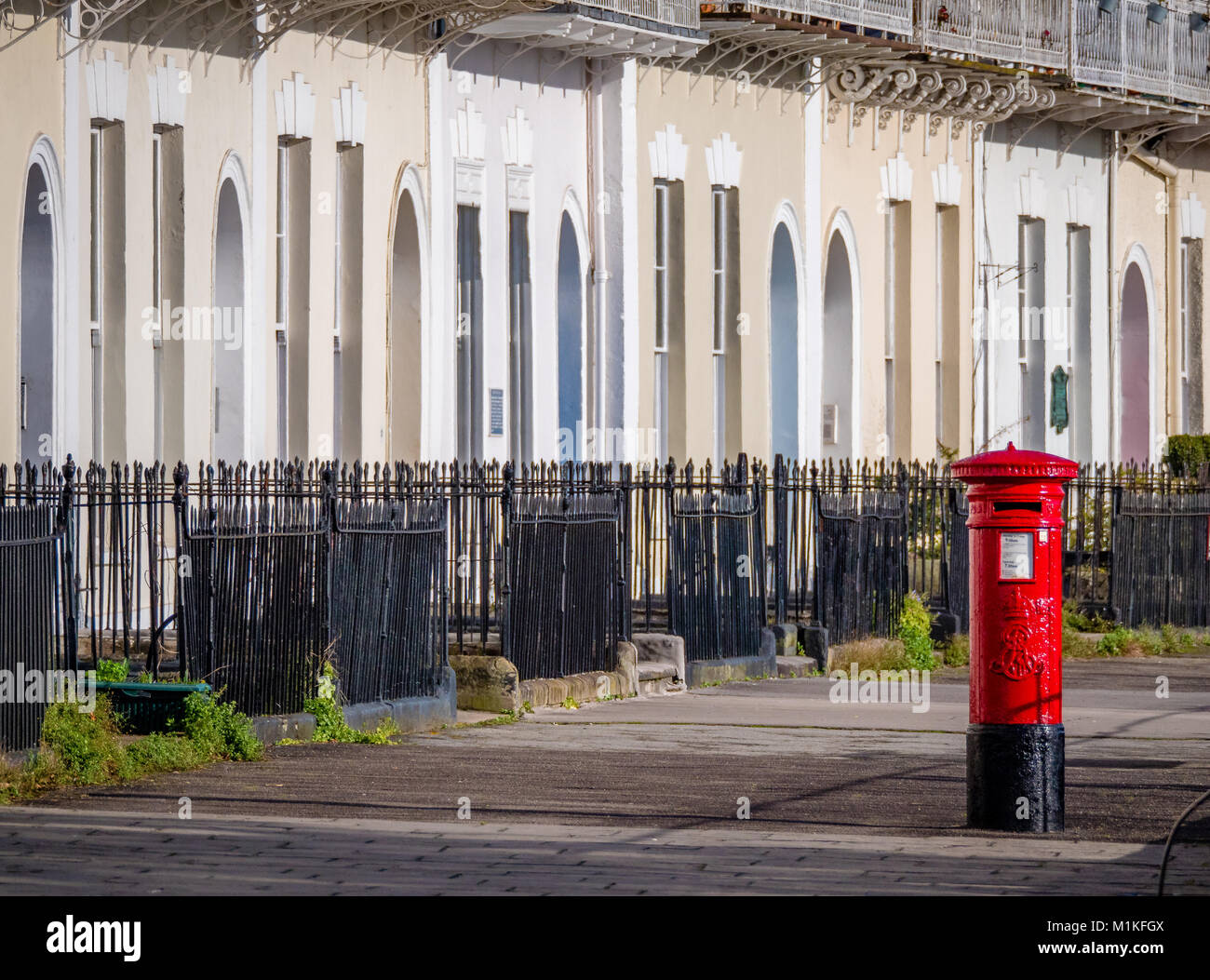 George V post box on the Georgian (G III) Royal York Crescent in ...