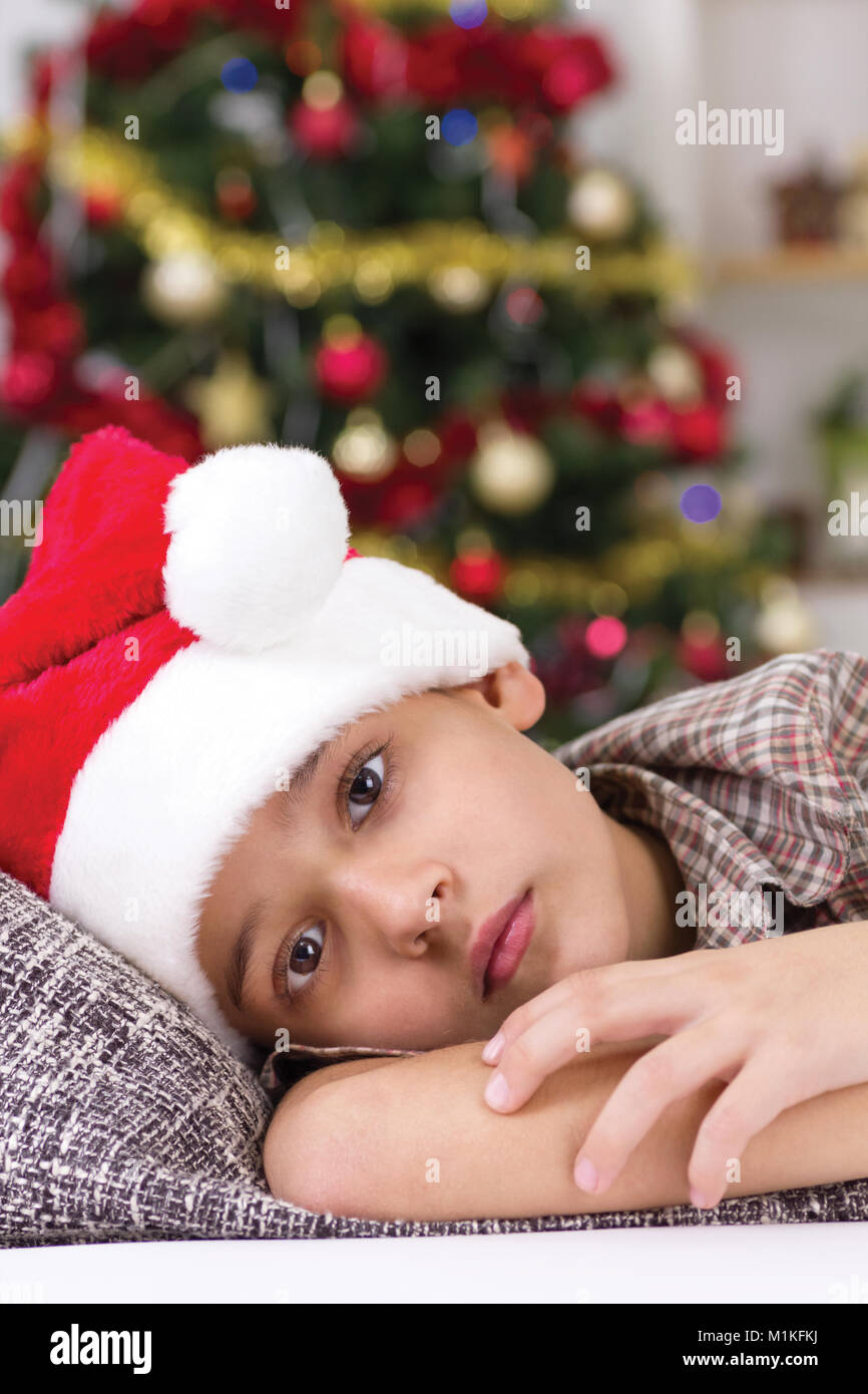 Boy unhappy christmas present hi-res stock photography and images - Alamy