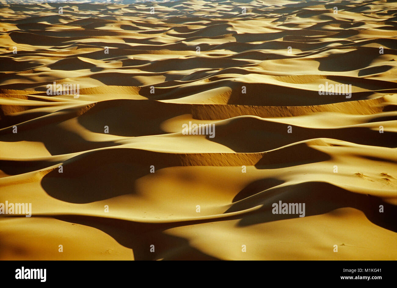 Morocco, Erfoud, Erg Chebbie. Sand dunes in Sahara desert Stock Photo ...