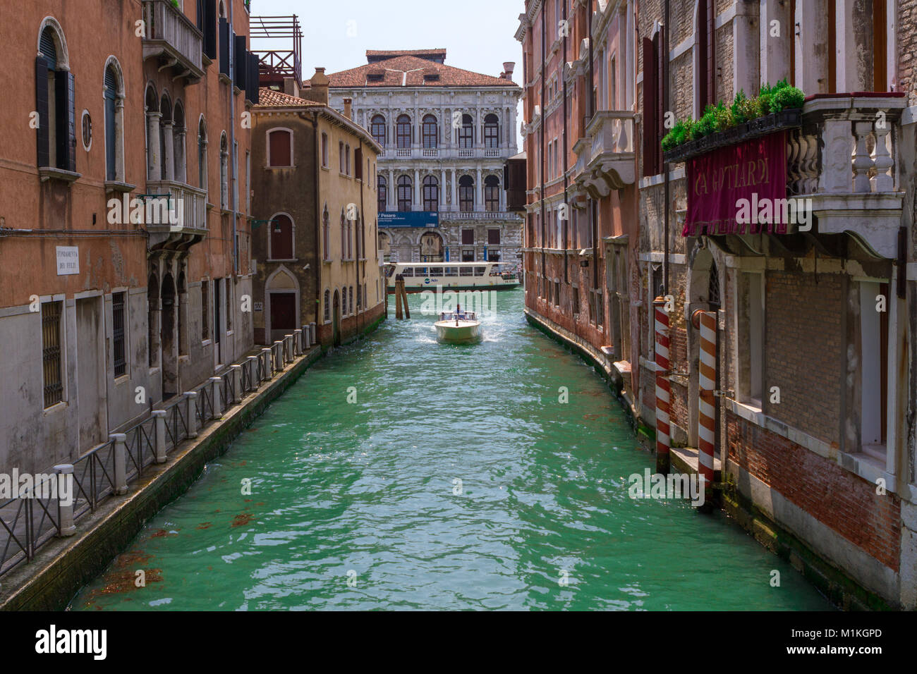 VENICE, ITALY - on May 5, 2016. View on acient Grand Canal, Venetian ...