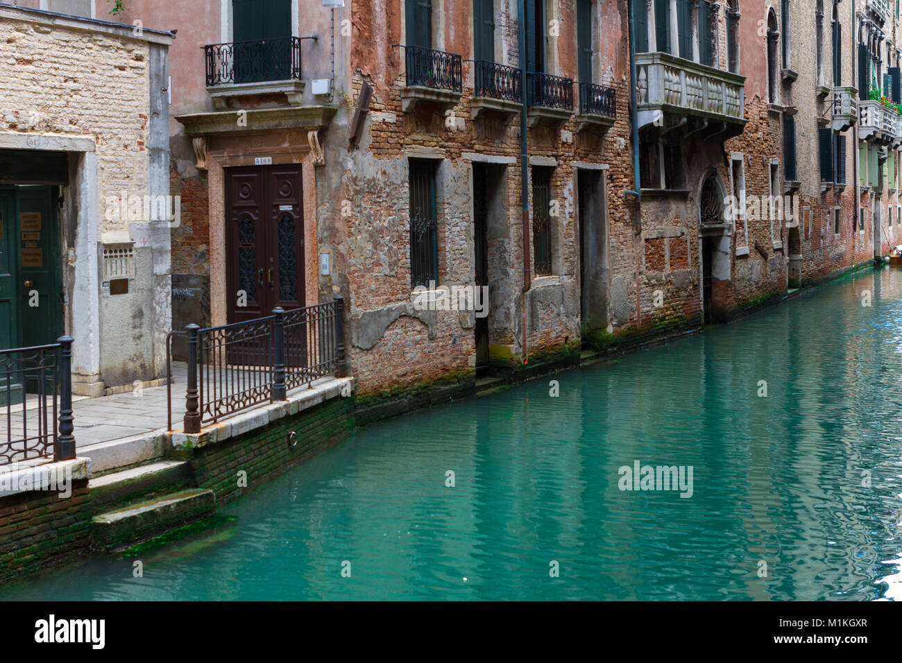VENICE, ITALY - on May 5, 2016. View on acient Grand Canal, Venetian ...