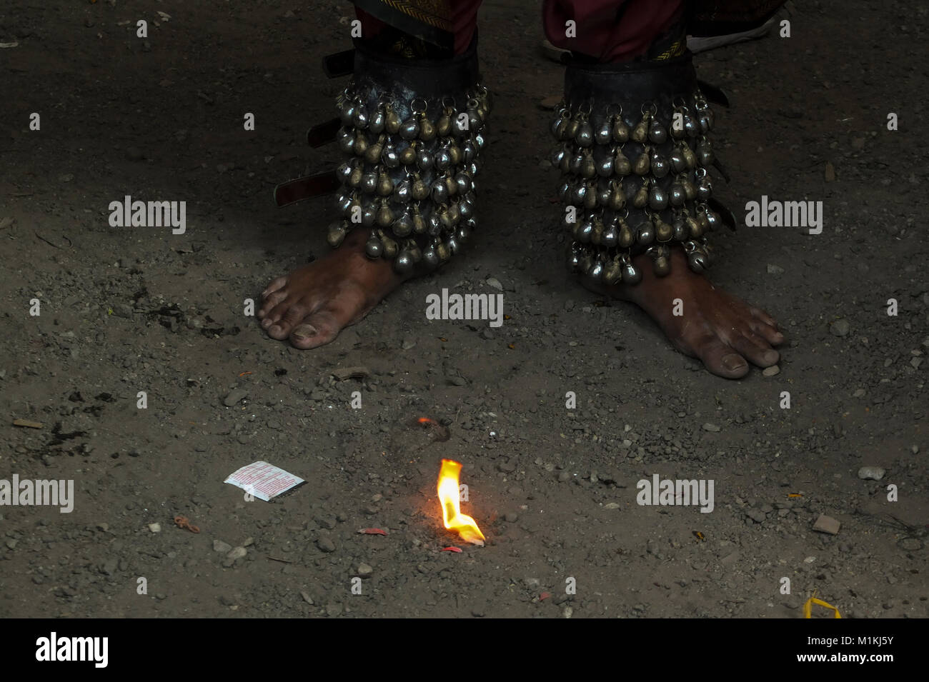 KUALA LUMPUR, MALAYSIA - JANUARY 30: A Hindu devotee is seen wearing a ...
