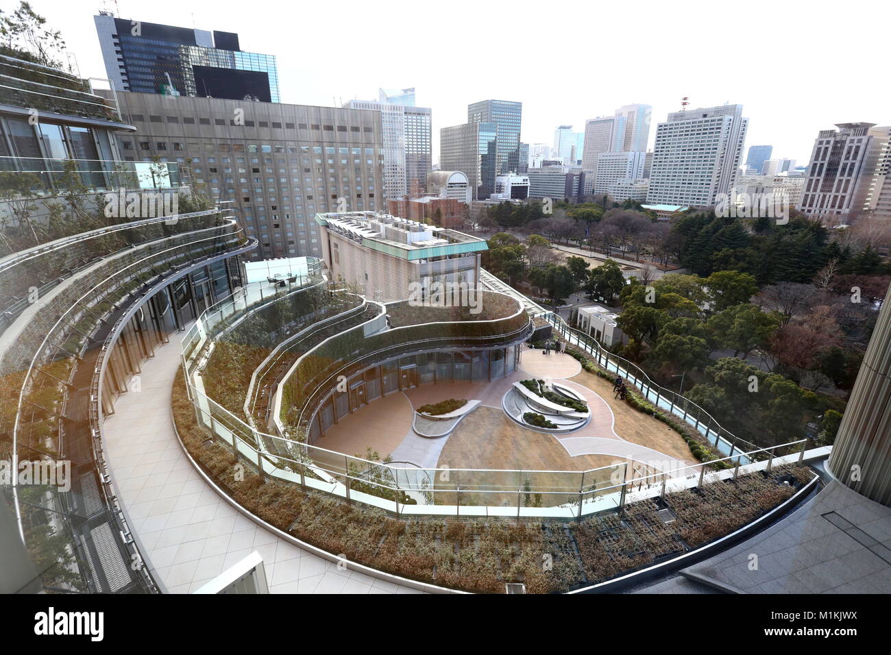 Tokyo Midtown Hibiya, a 35-story new commercial complex, is unveiled ...