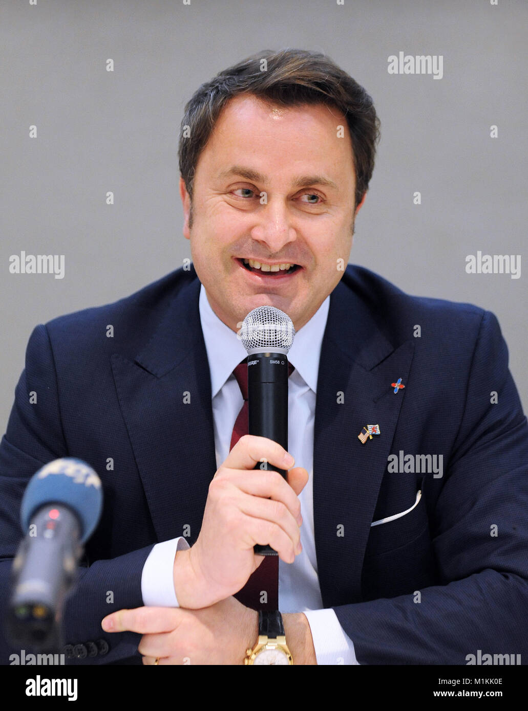 Luxembourg prime minister xavier bettel hi-res stock photography and ...