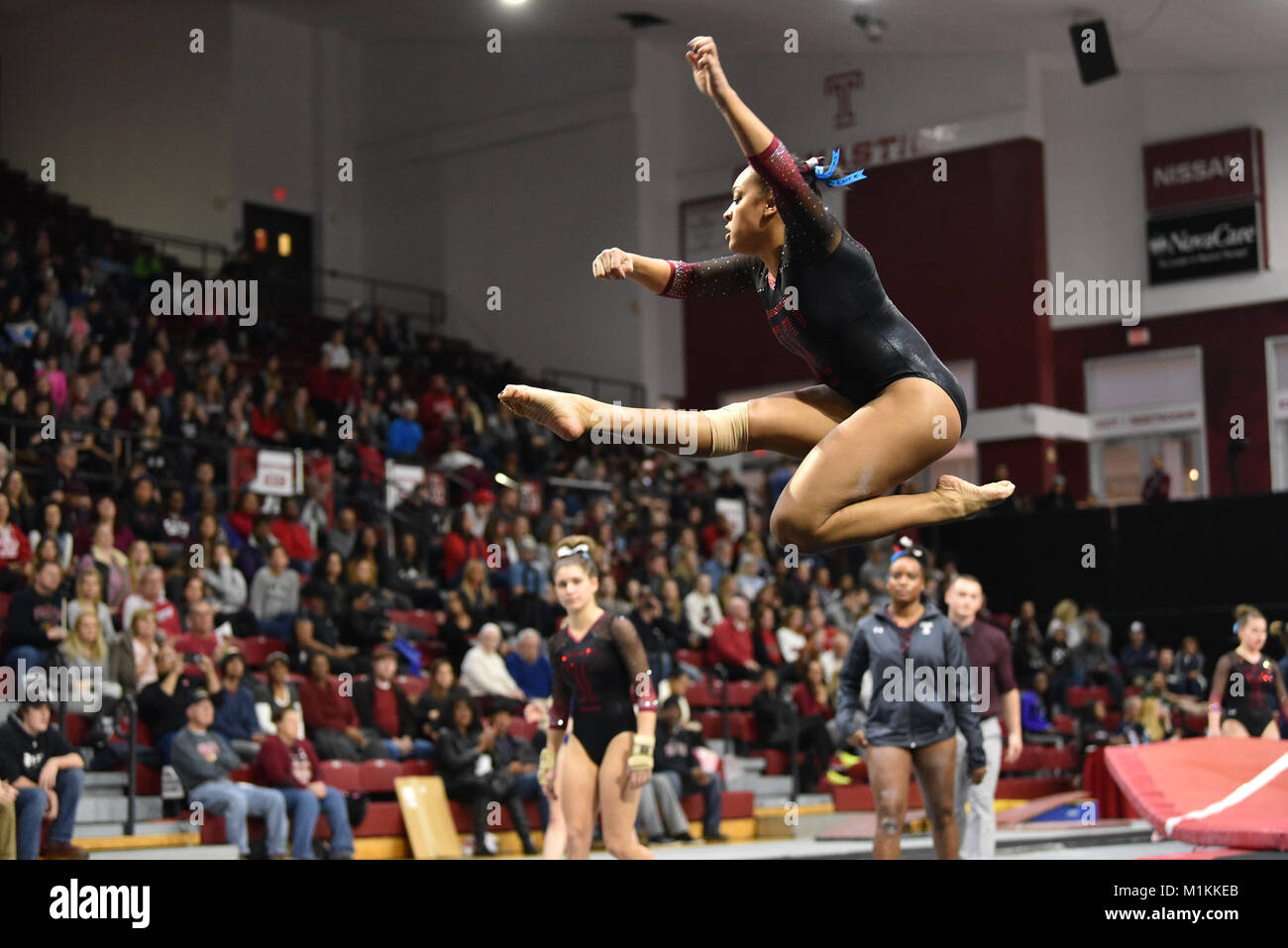 Philadelphia, Pennsylvania, USA. 28th Jan, 2018. Temple Owls gymnast ...