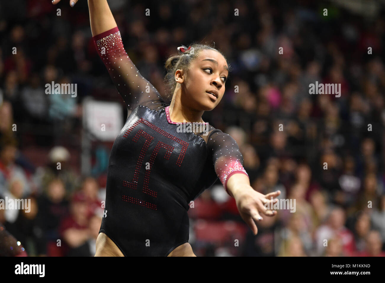 Philadelphia, Pennsylvania, USA. 28th Jan, 2018. Temple Owls gymnast ...