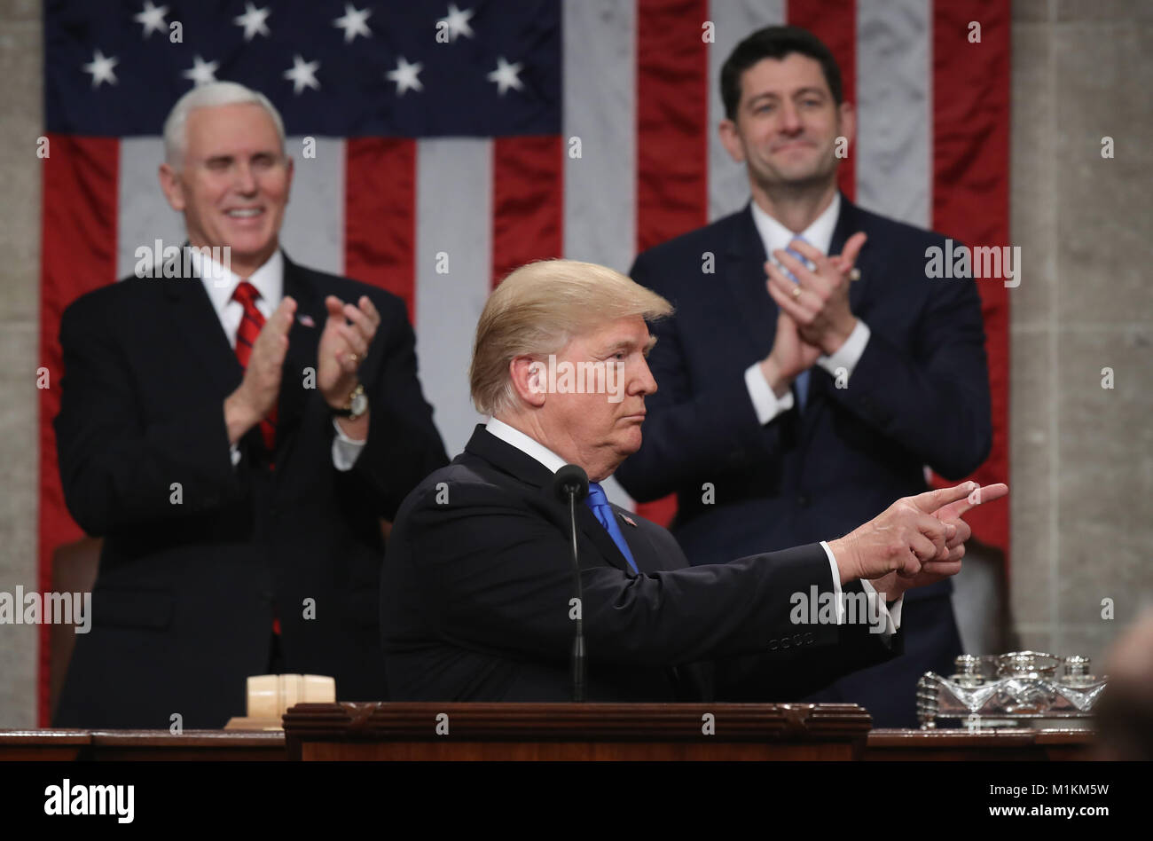 Washington, DC, USA. 30th Jan, 2018. U.S. President Donald J. Trump ...