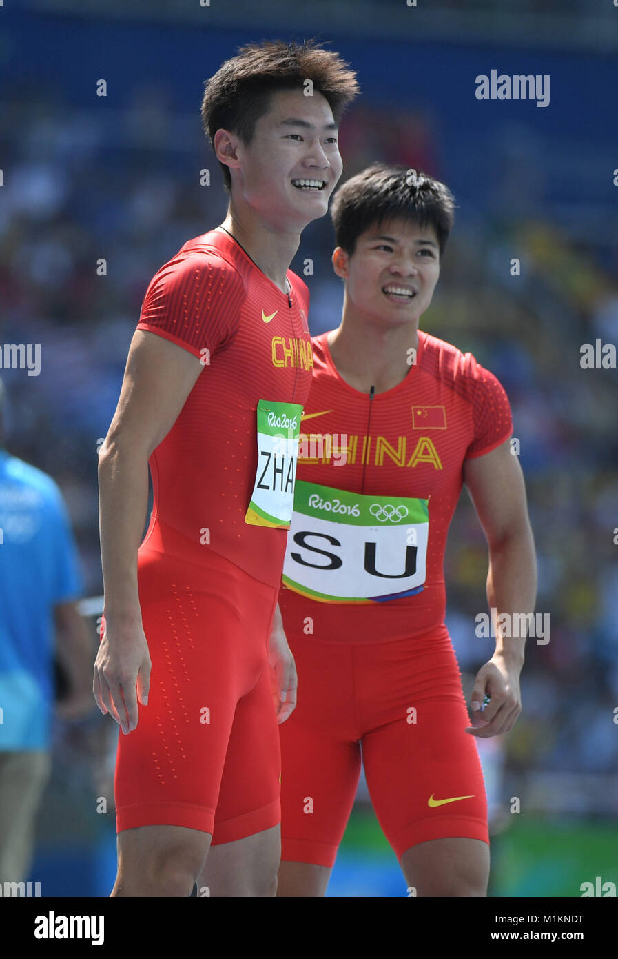 China. 31st Jan, 2018. Chinese track and field sprinter Zhang Peimeng ...