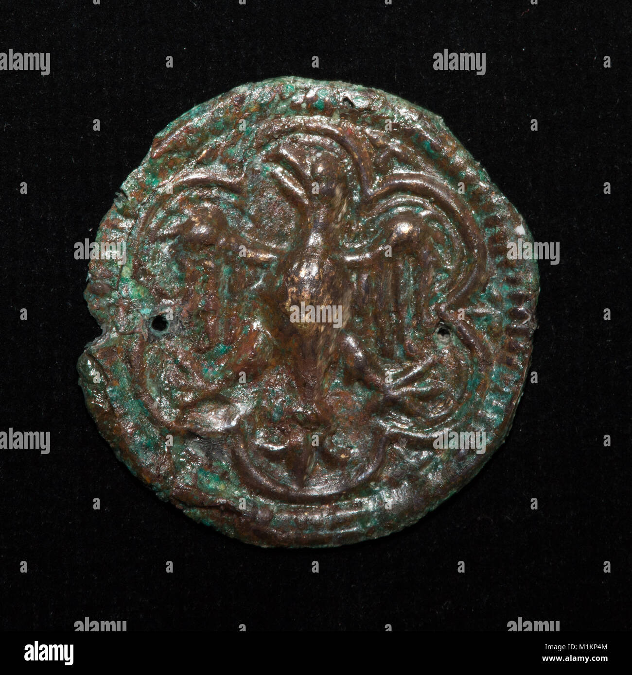 A decorative bracteate from the grave of archbishop Otto von Hessen is ...