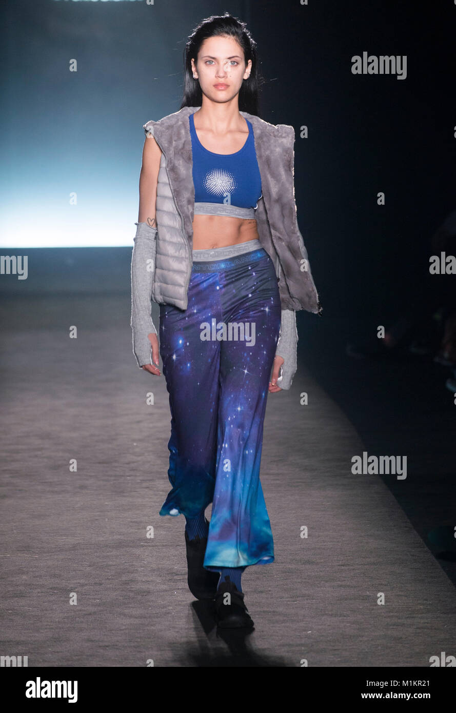 Barcelona, Spain. 31th January, 2018. A model showcases designs by ...