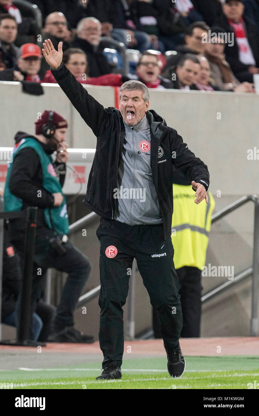 Duesseldorf, Deutschland. 24th Jan, 2018. coach Friedhelm FUNKEL (D) am ...