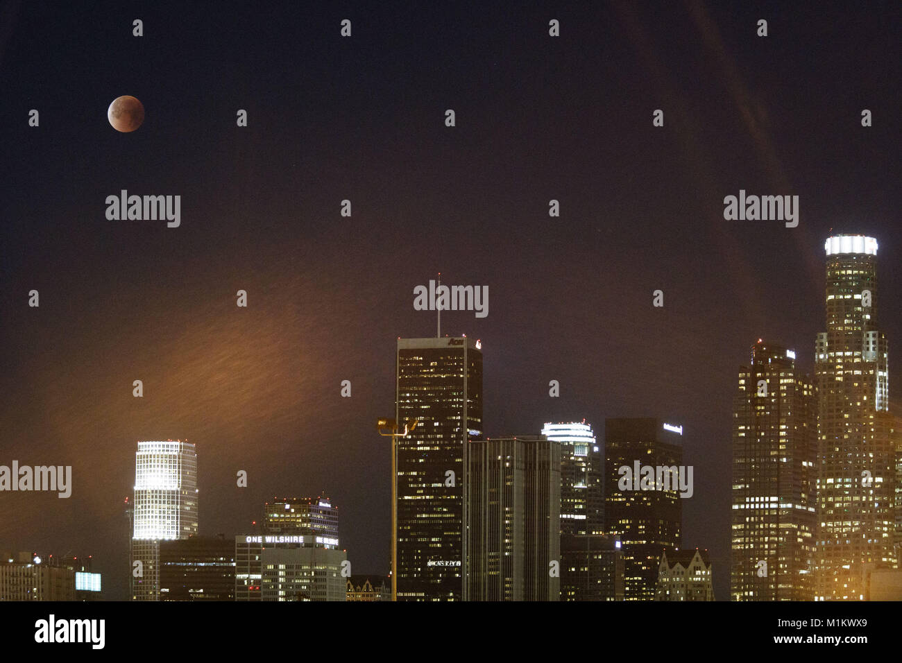 Los angeles bridge moon hi-res stock photography and images - Alamy
