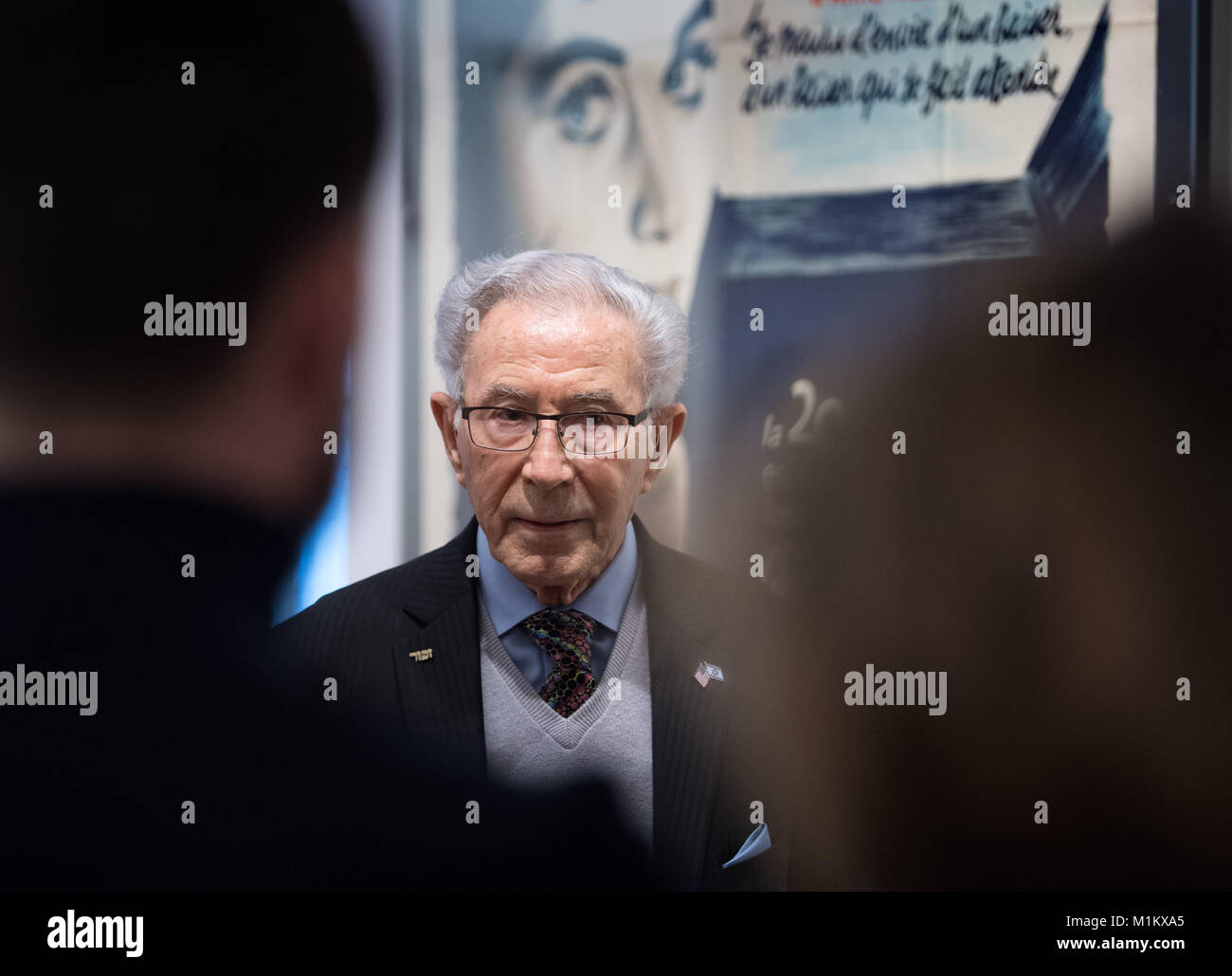 Berlin, Germany. 31st Jan, 2018. The Holocaust survivor and writer Ben ...