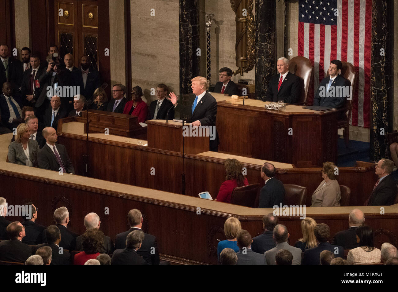 Washington, United States Of America. 30th Jan, 2018. President Donald ...