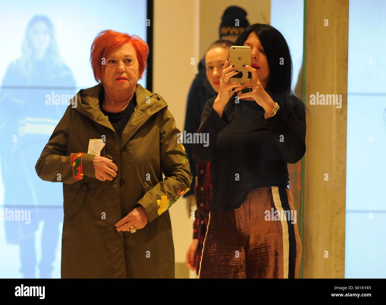 Milan, Wanna Marchi and daughter Stefania Nobile shopping in the center ...