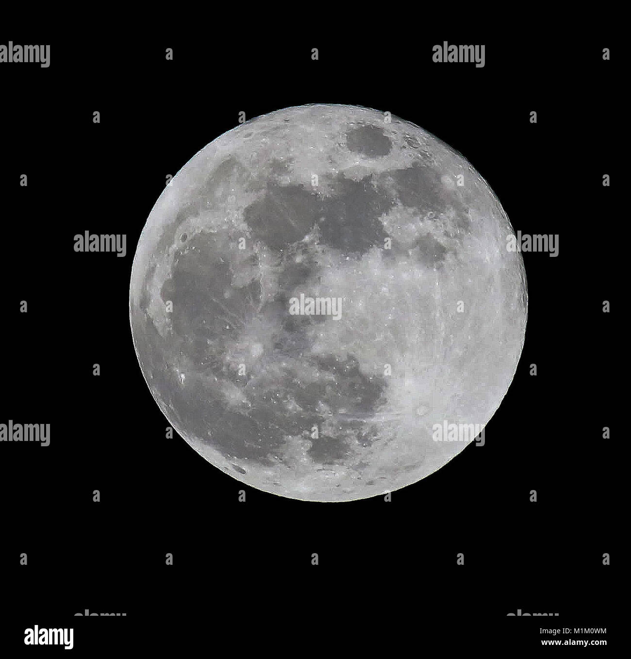 Moon 31 01 18 hi-res stock photography and images - Alamy