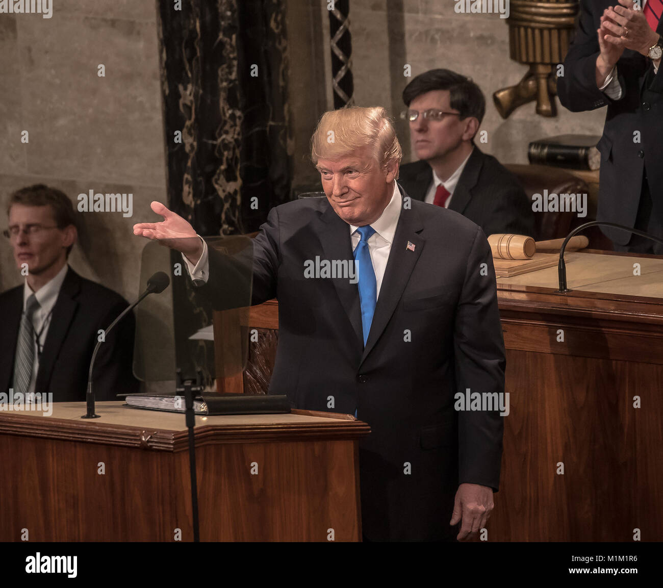 Washington, United States Of America. 30th Jan, 2018. President Donald ...