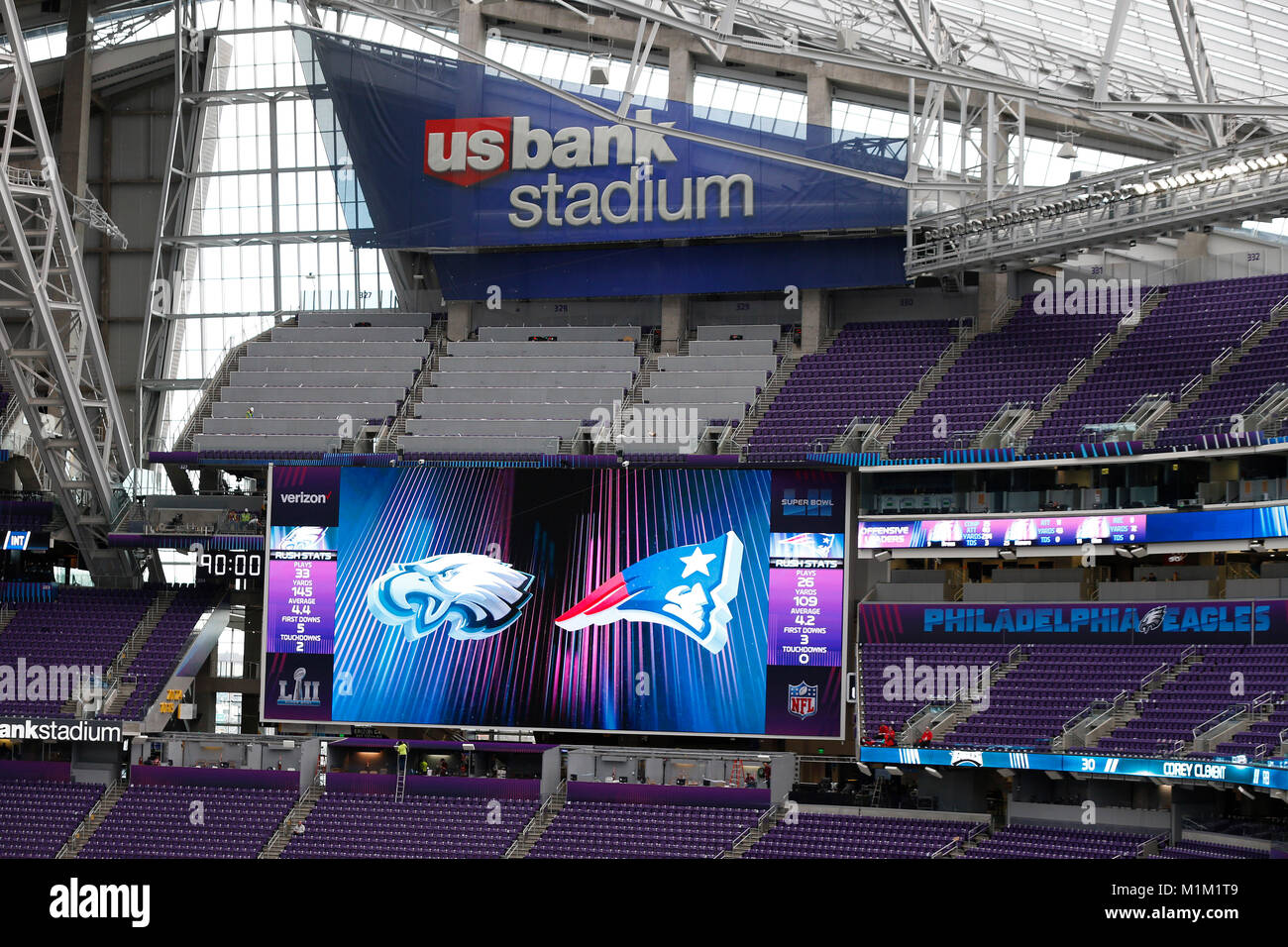 Us bank stadium minneapolis interior hi-res stock photography and ...
