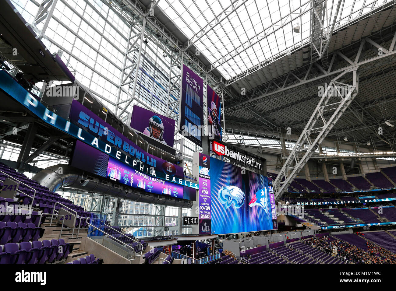 Us bank stadium minneapolis interior hi-res stock photography and ...