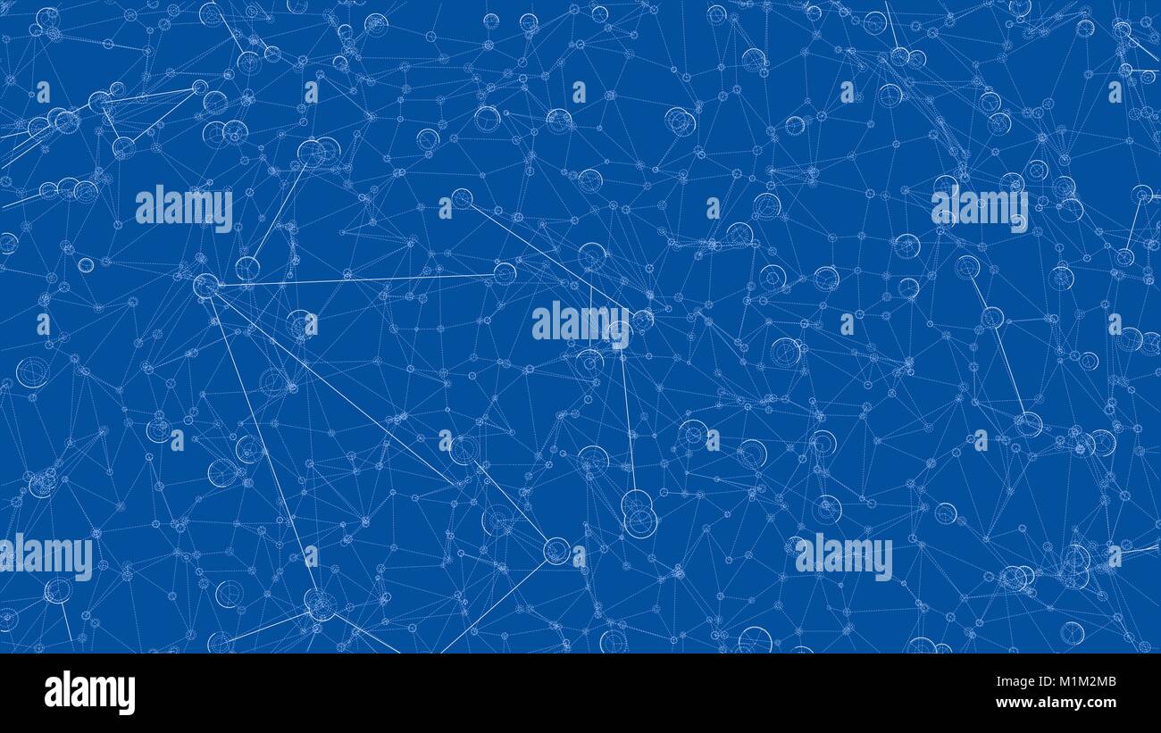 Global network connections with points and lines Stock Vector Image ...