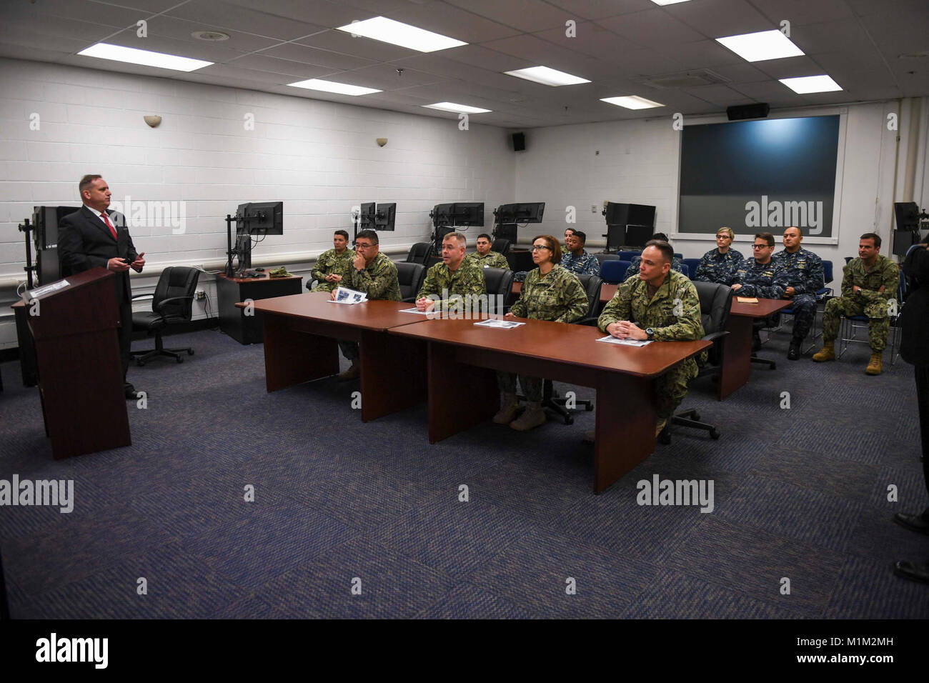JACKSONVILLE, Fla. (Jan. 26, 2018) John Zuzich, director of the ...