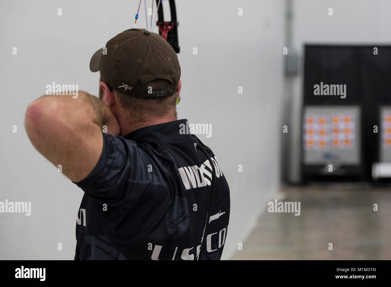 U.S. Army Sgt. 1st Class Josh Lindstrom practices before his ...