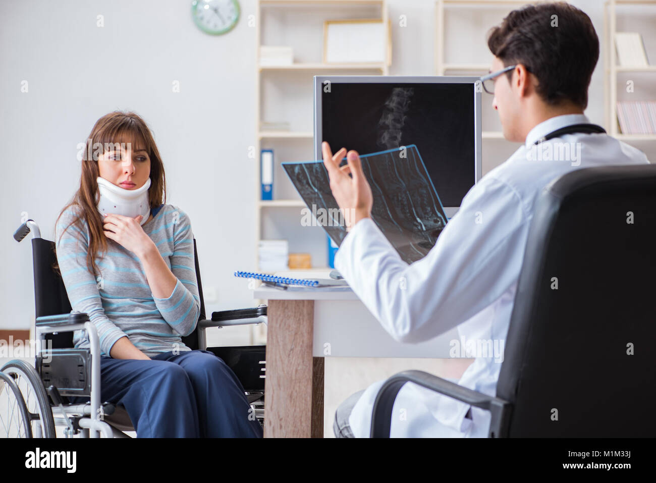 Young woman visiting doctor for medical examination Stock Photo - Alamy