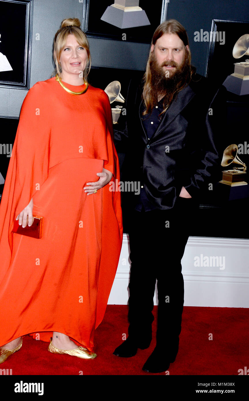 Morgane Stapleton and his wife Chris Stapleton attend the 60th Annual ...
