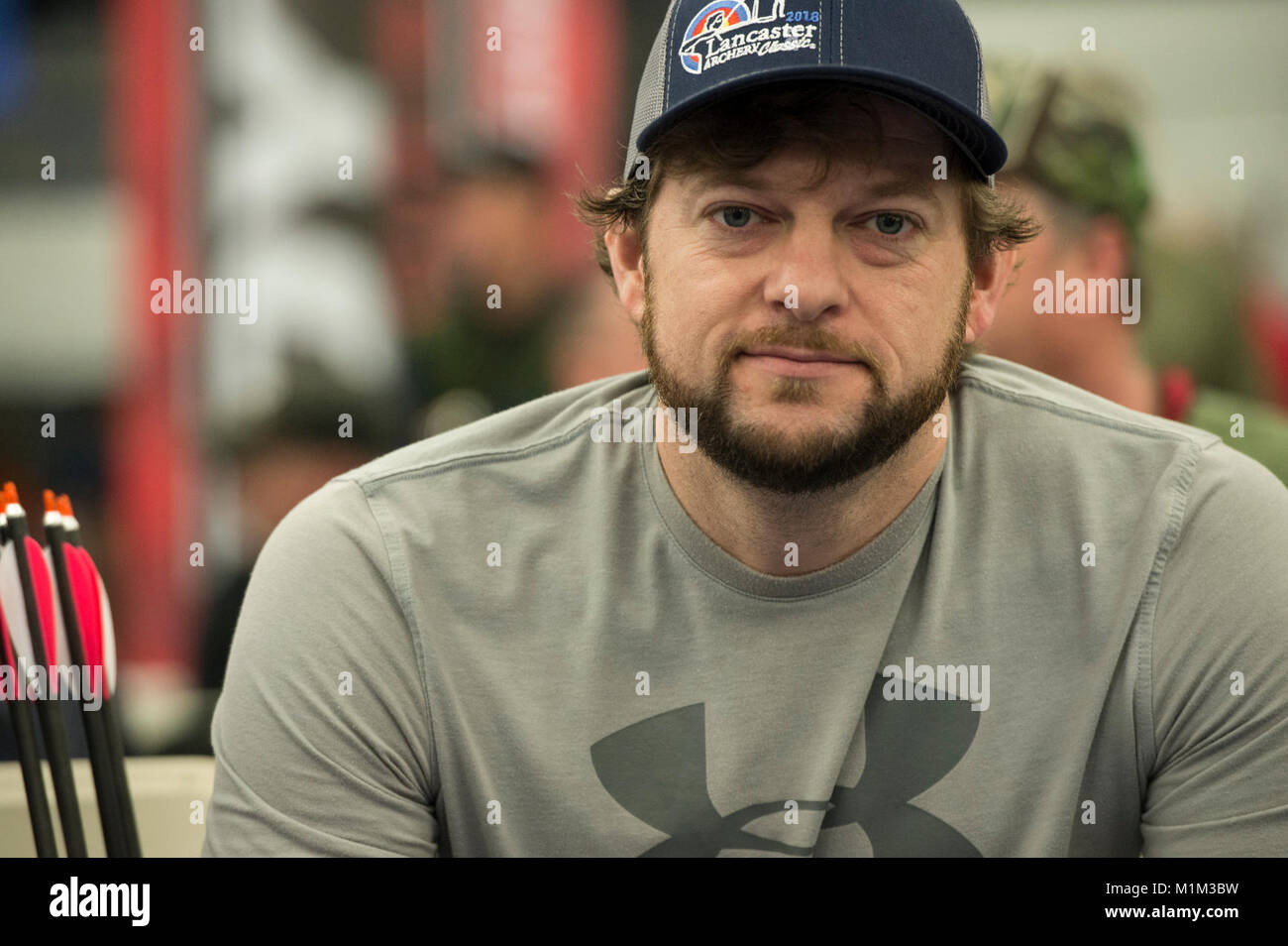 Navy veteran, J. Garrett Newman, poses for a Stock Photo - Alamy