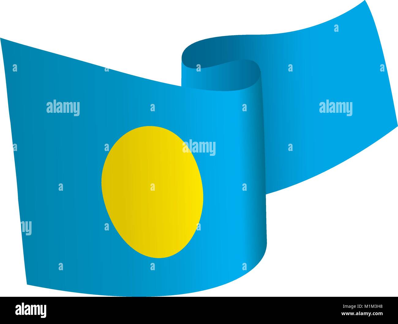 Palau flag, vector illustration Stock Vector Image & Art - Alamy