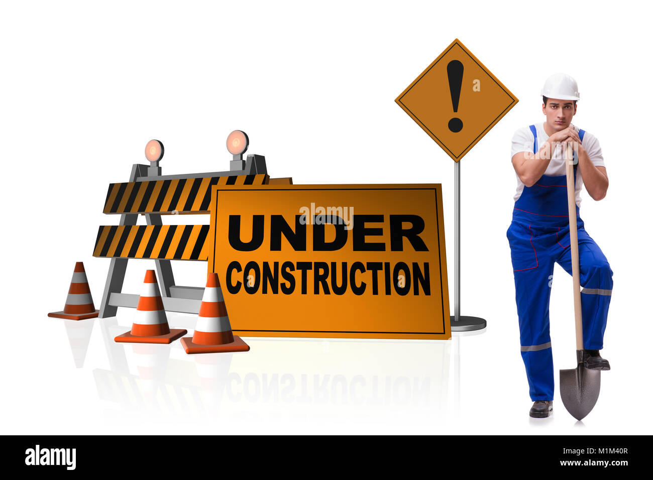 Concept of under construction for your webpage Stock Photo - Alamy