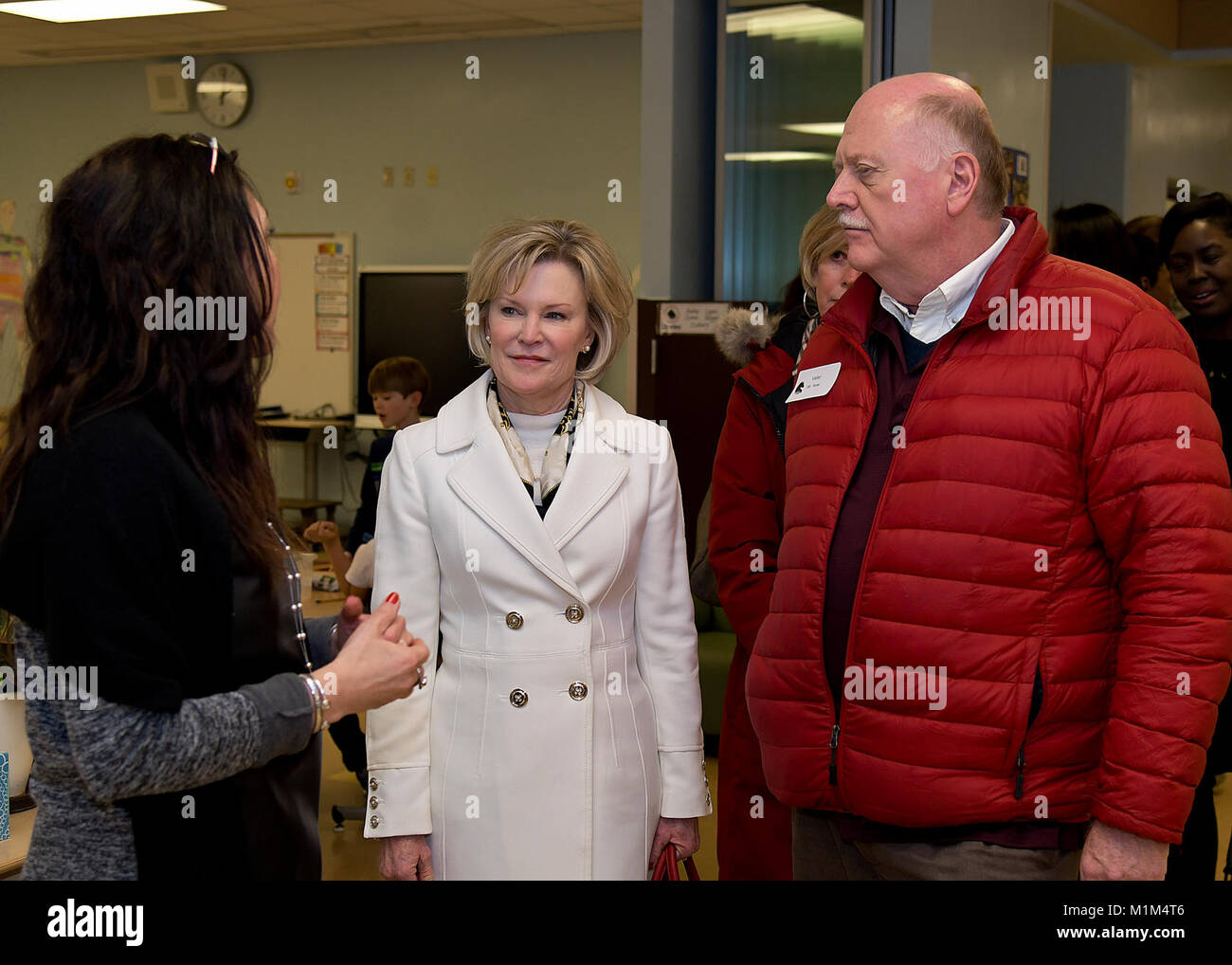 Jay Hone and Dawn Goldfein, spouses of the Secretary of the Air Force ...
