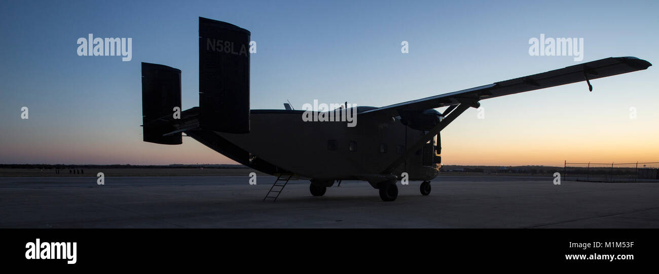 A Short SC.7 Skyvan, a civilian aircraft, used by Charlie Company, 2d ...