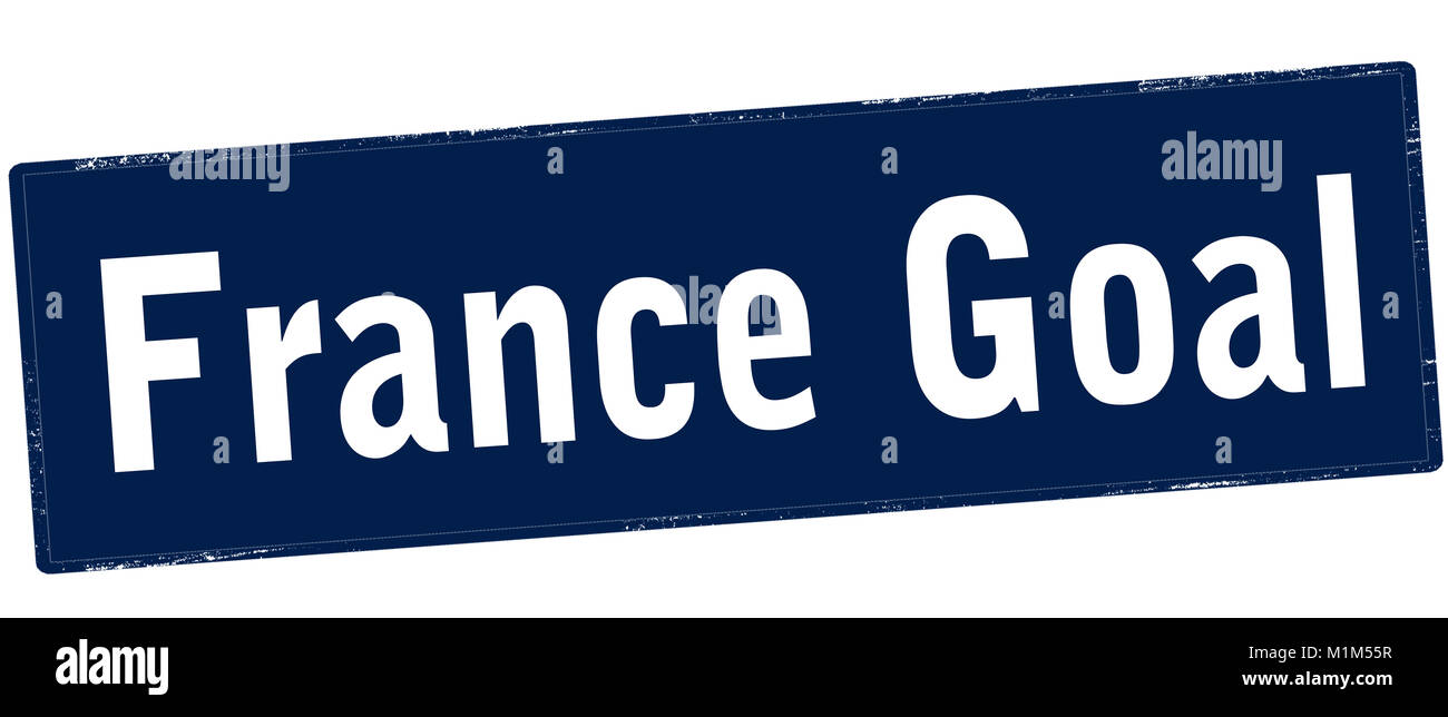 Rubber stamp with text France goal inside, vector illustration Stock ...