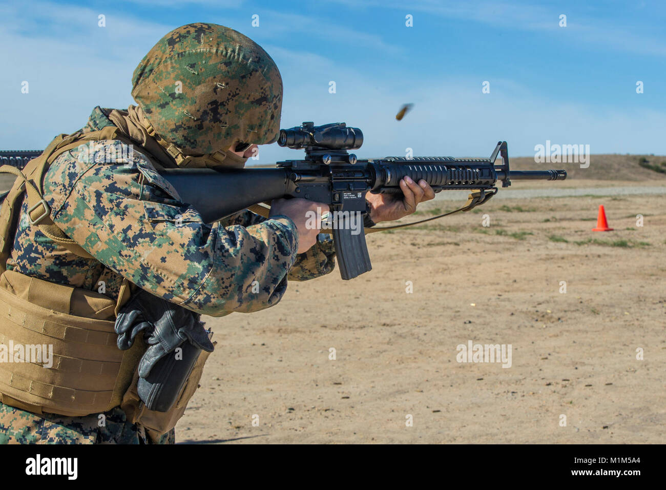 U.S. Marine Corps Pfc. Joshua Soriano, a small arms technician with ...