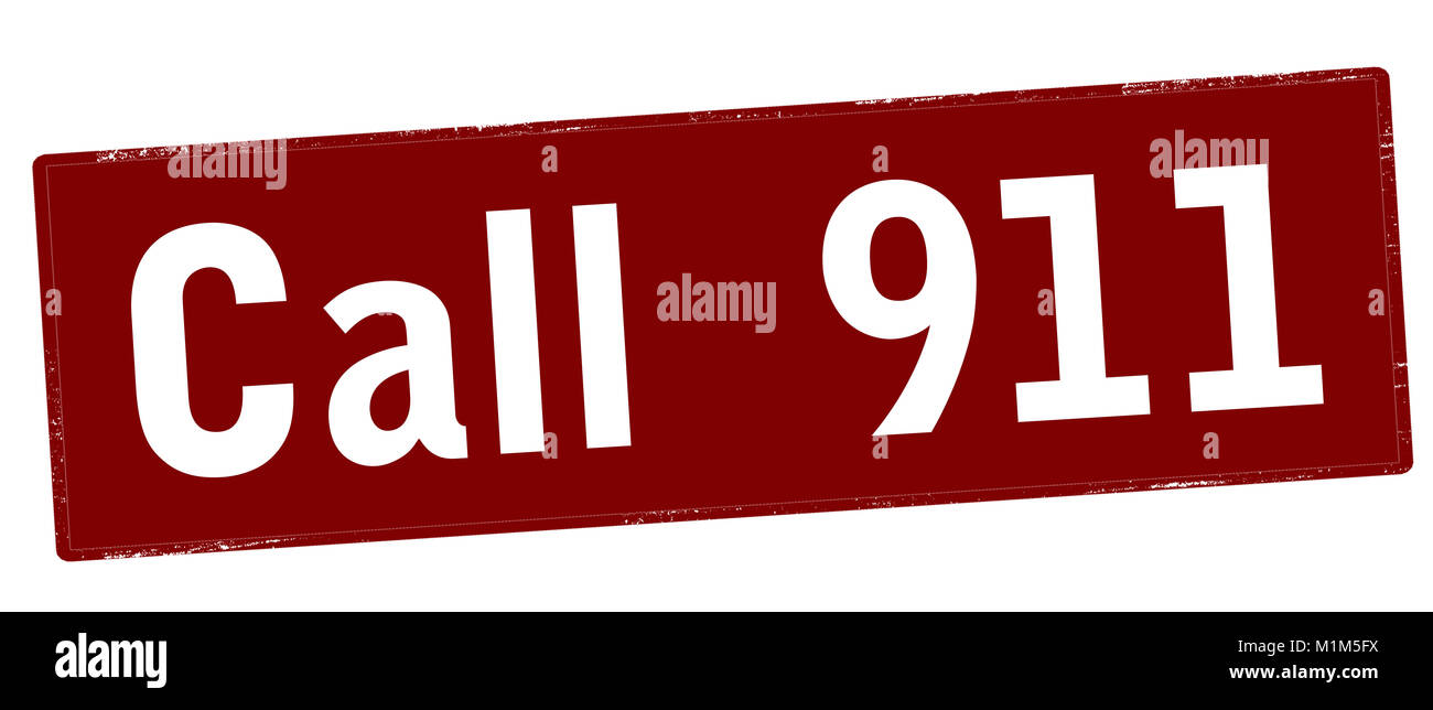 Rubber stamp with text call 911 inside, vector illustration Stock Photo ...