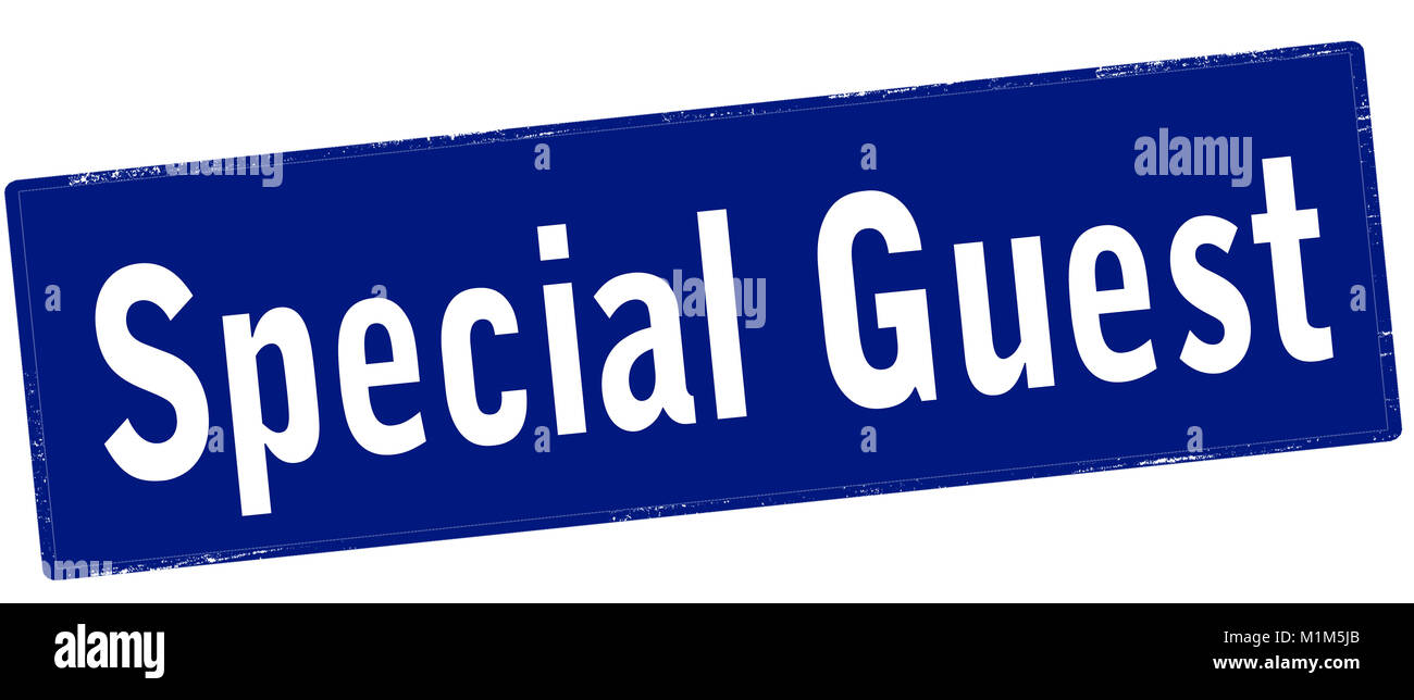 Rubber stamp with text special guest inside, vector illustration Stock ...