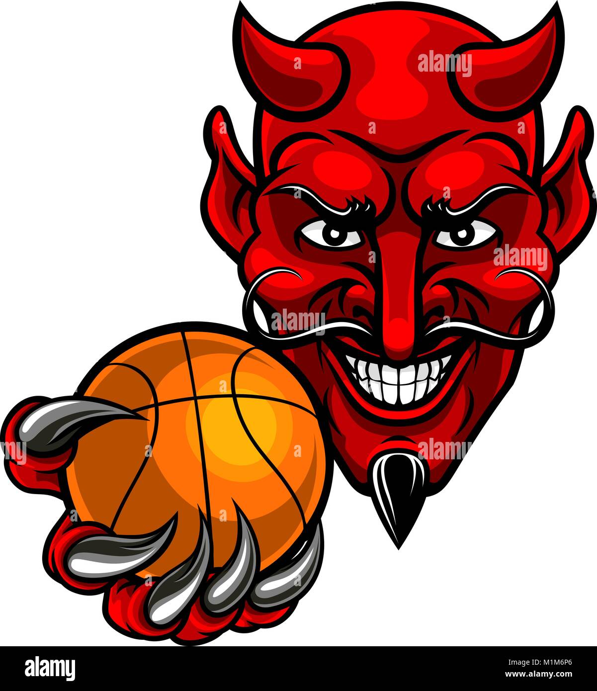 Devil Basketball Sports Mascot Stock Vector Image & Art - Alamy