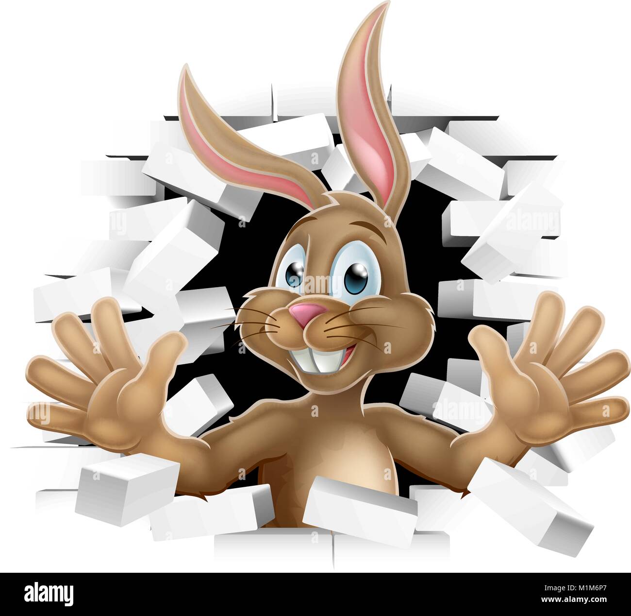 Easter Bunny Rabbit Cartoon Character Stock Vector Image & Art - Alamy