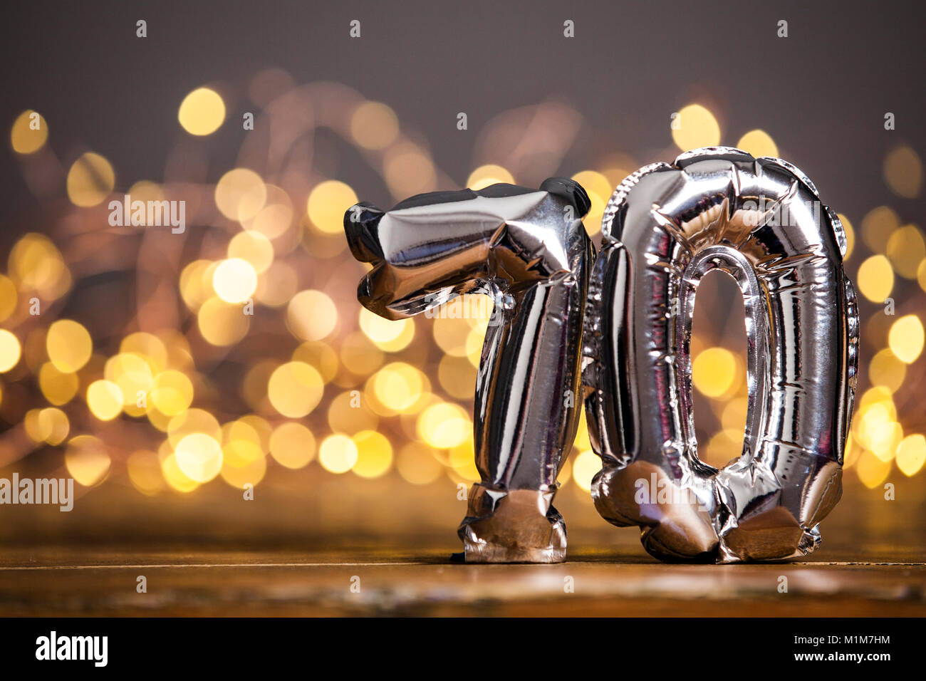 70th birthday balloon hi-res stock photography and images - Alamy