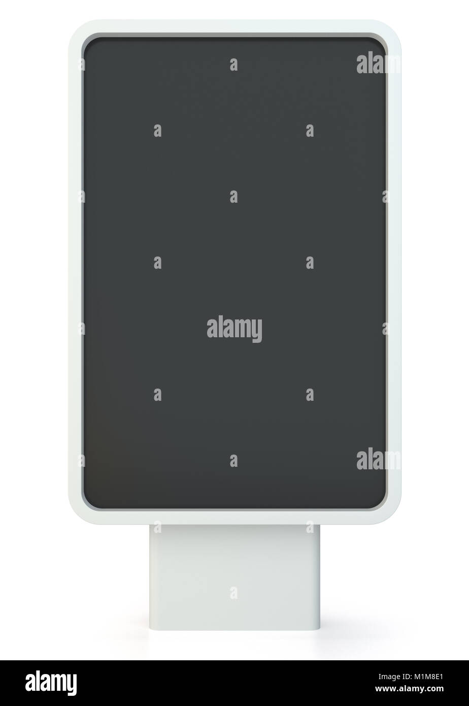 Outdoor advertising displays. Rolling poster display 3d Illustration ...