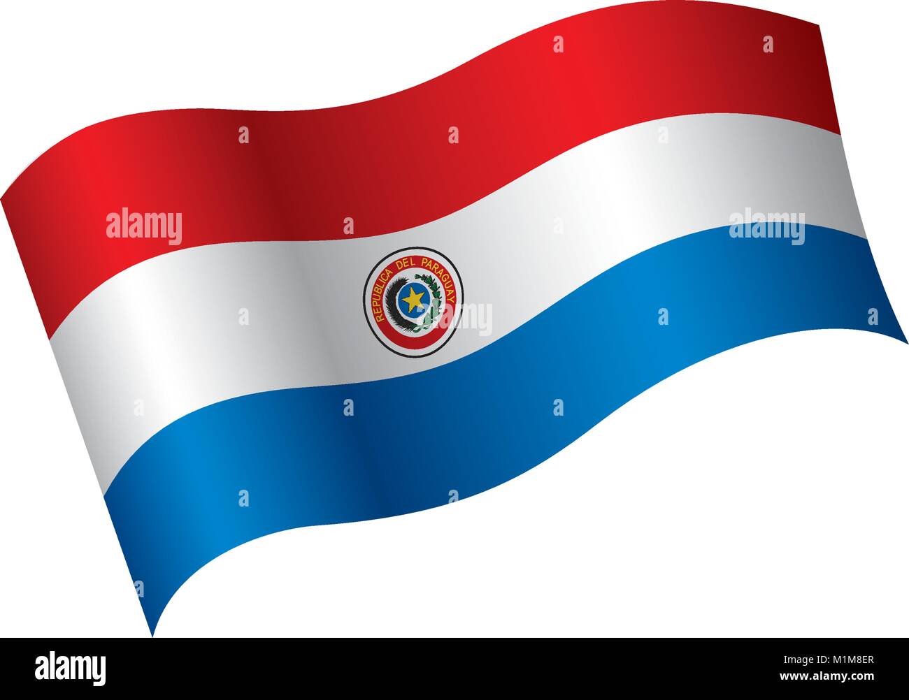 Paraguay flag, vector illustration Stock Vector Image & Art - Alamy