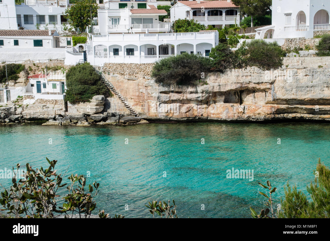 Photograph of a beautiful landscape of Menorca with its characteristic ...