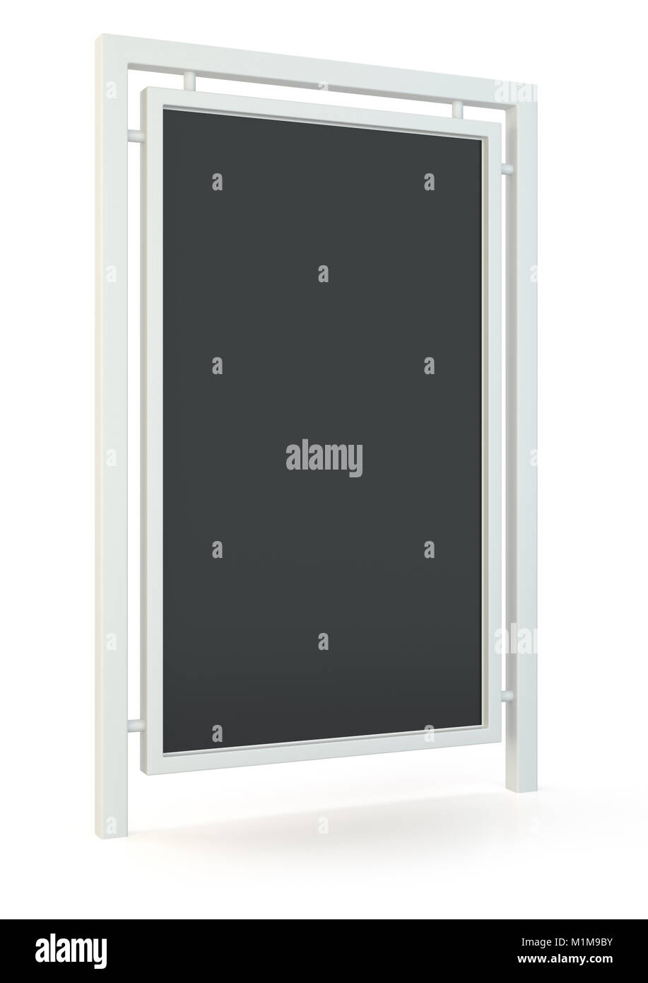 Outdoor advertising displays. Rolling poster display 3d Illustration ...