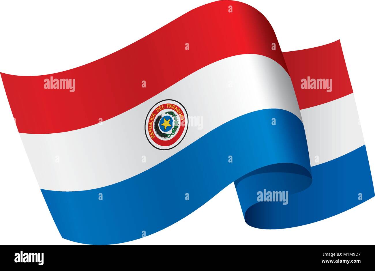 Paraguay flag, vector illustration Stock Vector Image & Art - Alamy