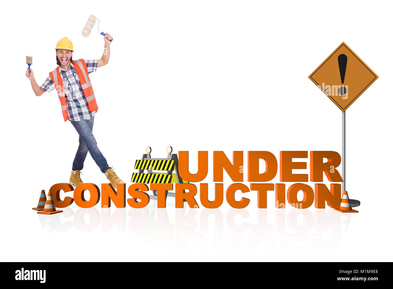 Concept of under construction for your webpage Stock Photo - Alamy
