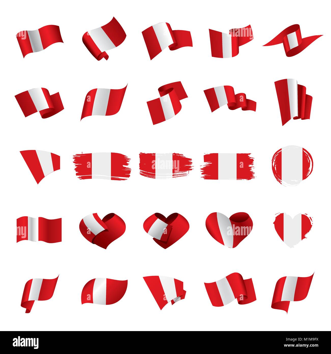 Peru flag, vector illustration Stock Vector Image & Art - Alamy