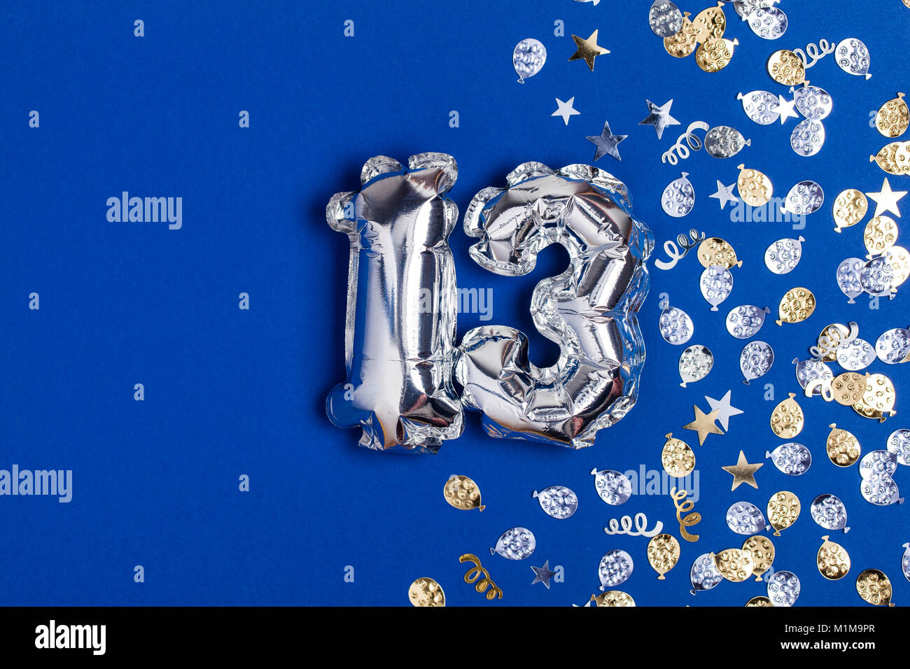 Shiny blue metallic glitter background hi-res stock photography and ...