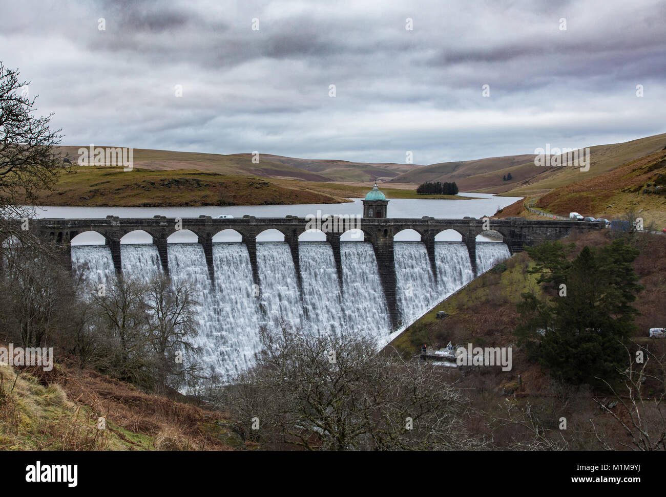 Craig Coch Dam, Elan Valley, Powys, Wales Stock Photo - Alamy